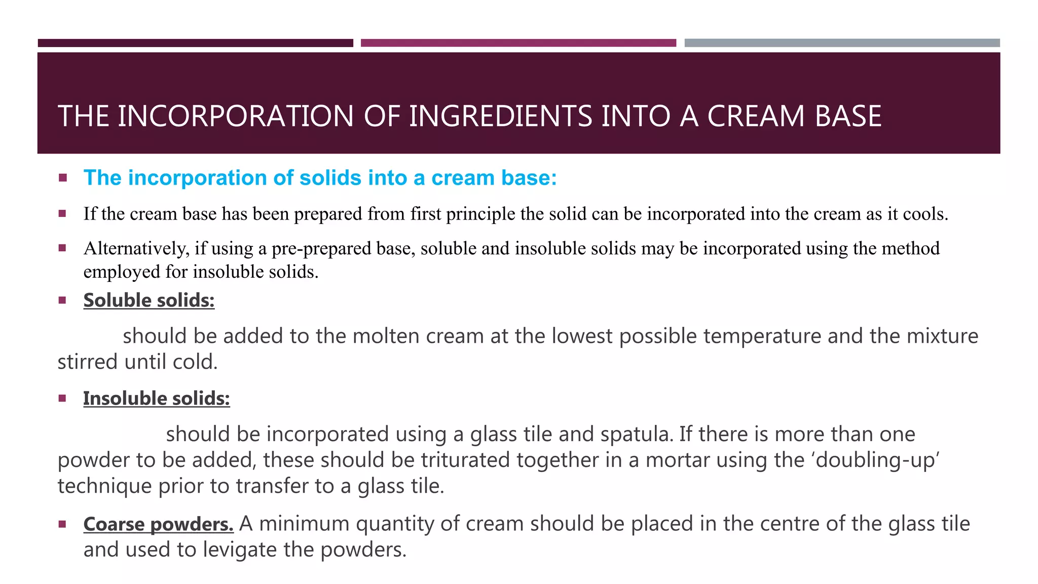 Pharmaceutical creams | PPTX