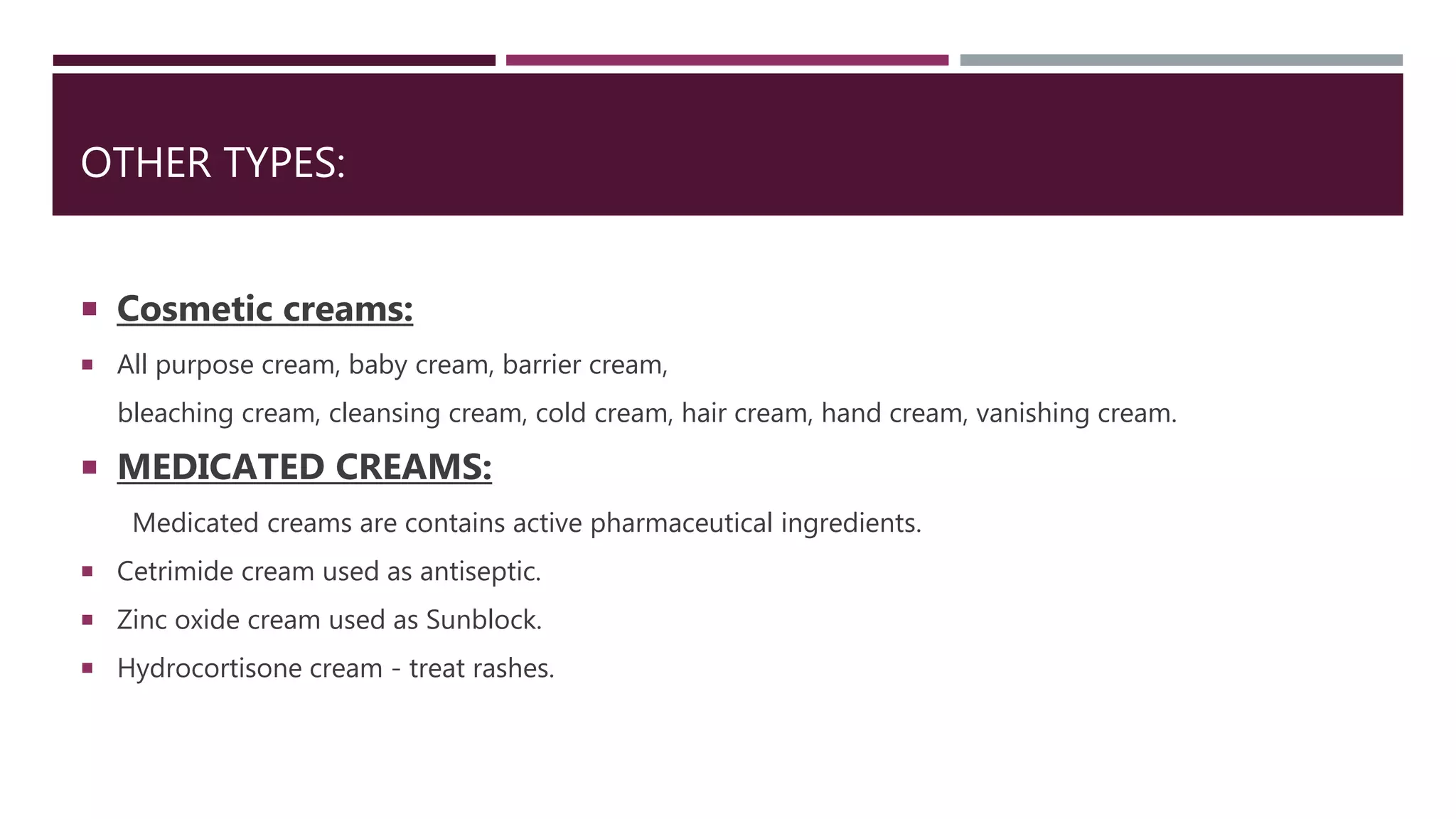 Pharmaceutical creams | PPTX