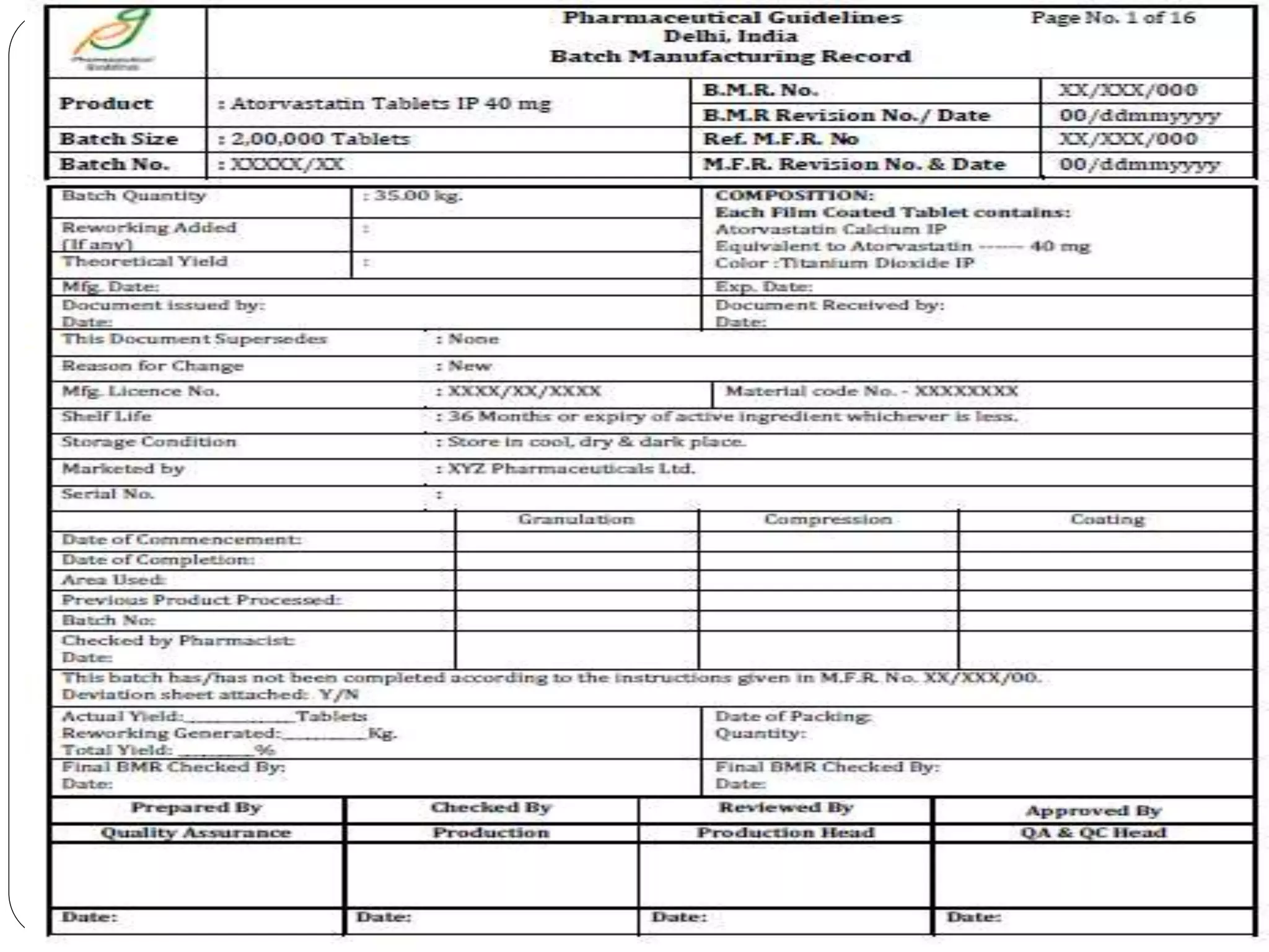 Pharmaceutical Documentation | PPTX