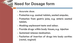 Pharmaceutical dosage form concept and classification | PDF