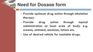 Pharmaceutical dosage form concept and classification | PDF