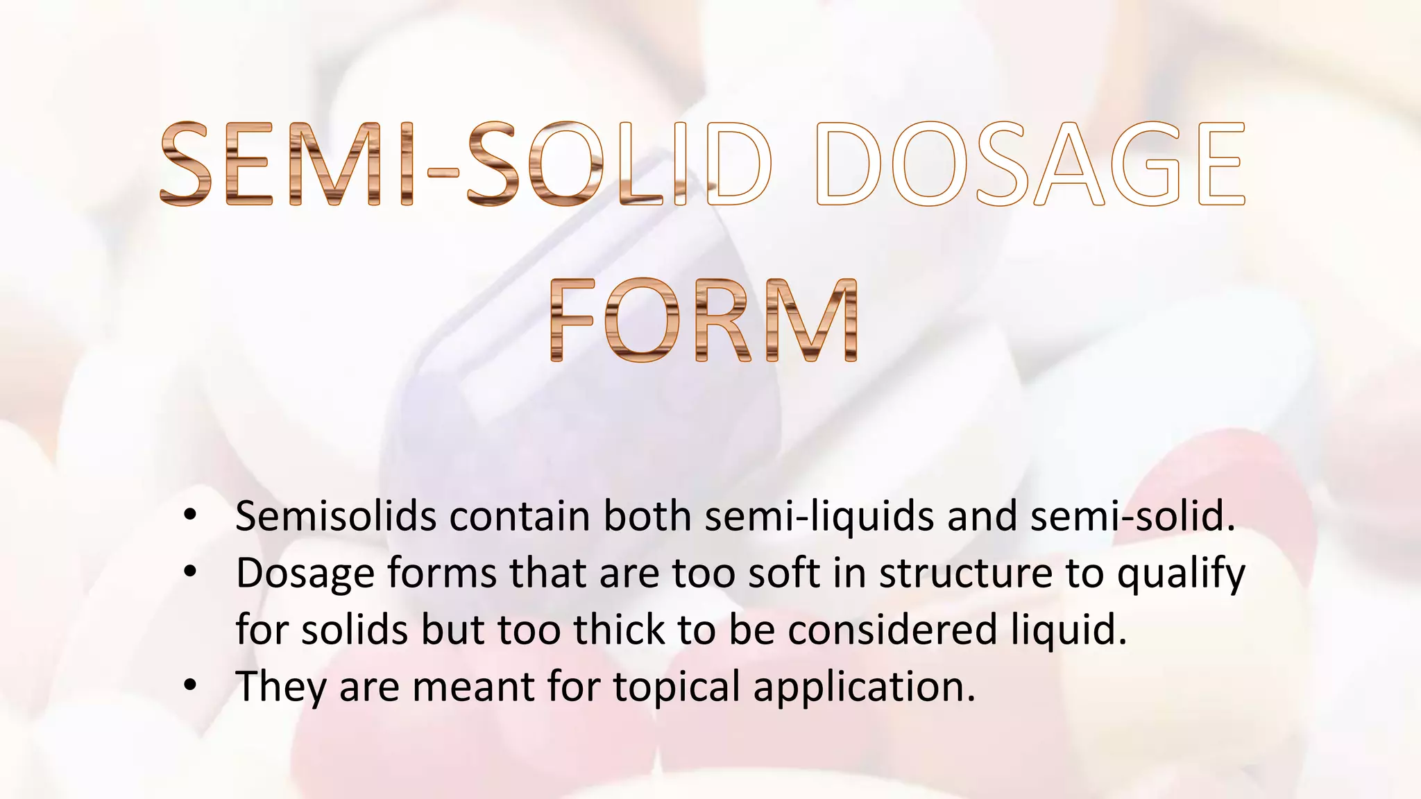 Pharmaceutical Dosage Forms - Classification | PPTX