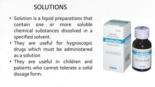 Pharmaceutical Dosage Forms - Classification | PPTX