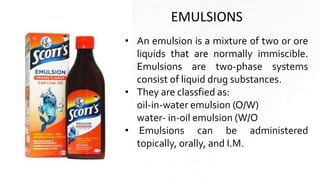 Pharmaceutical Dosage Forms - Classification | PPTX