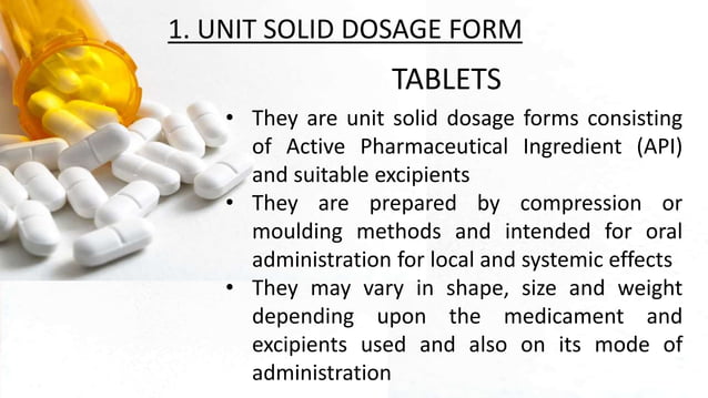 Pharmaceutical Dosage Forms - Classification | PPTX