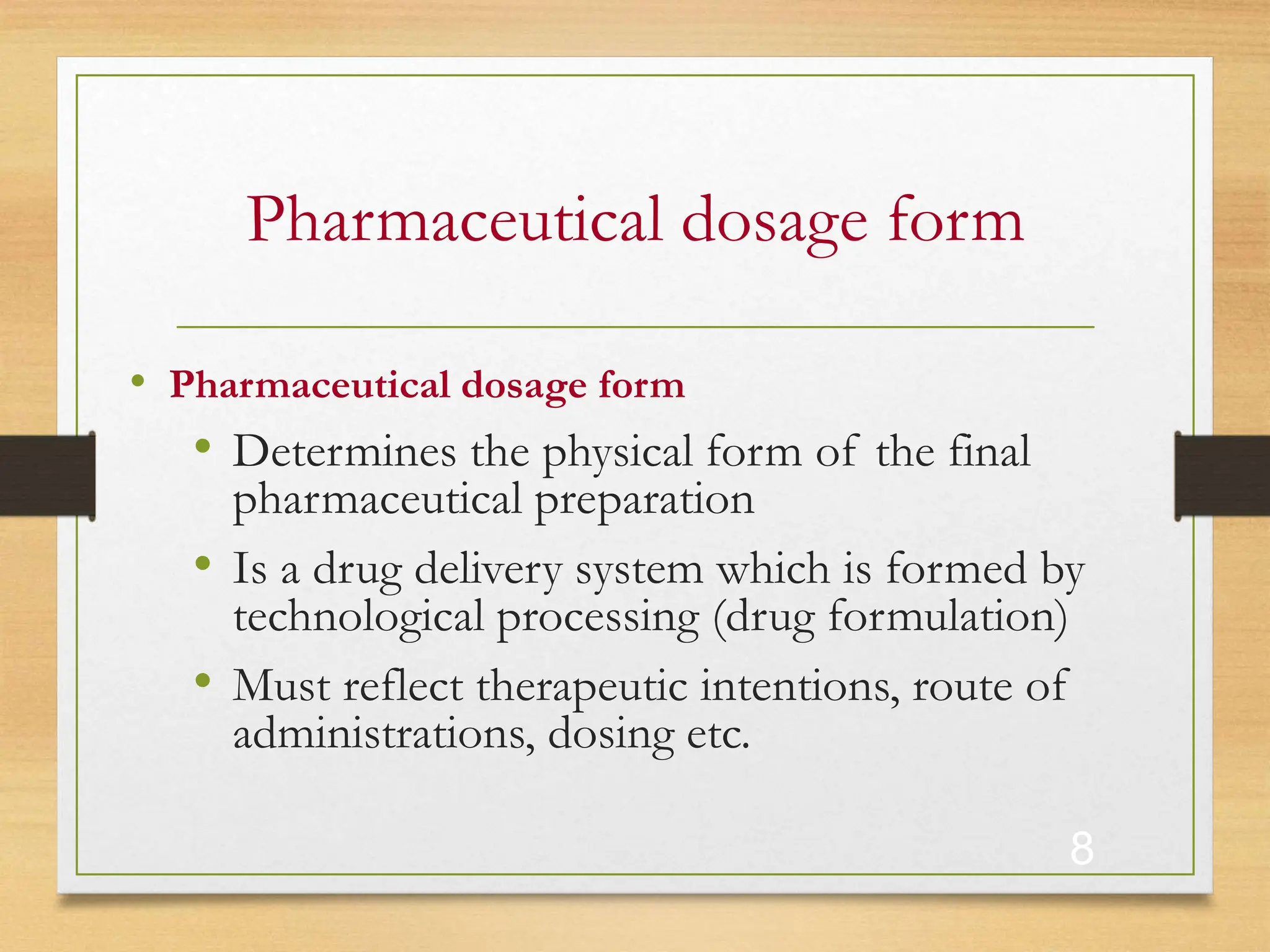 Pharmaceutical Dosage Forms.ppt for pharmacy students | PPT