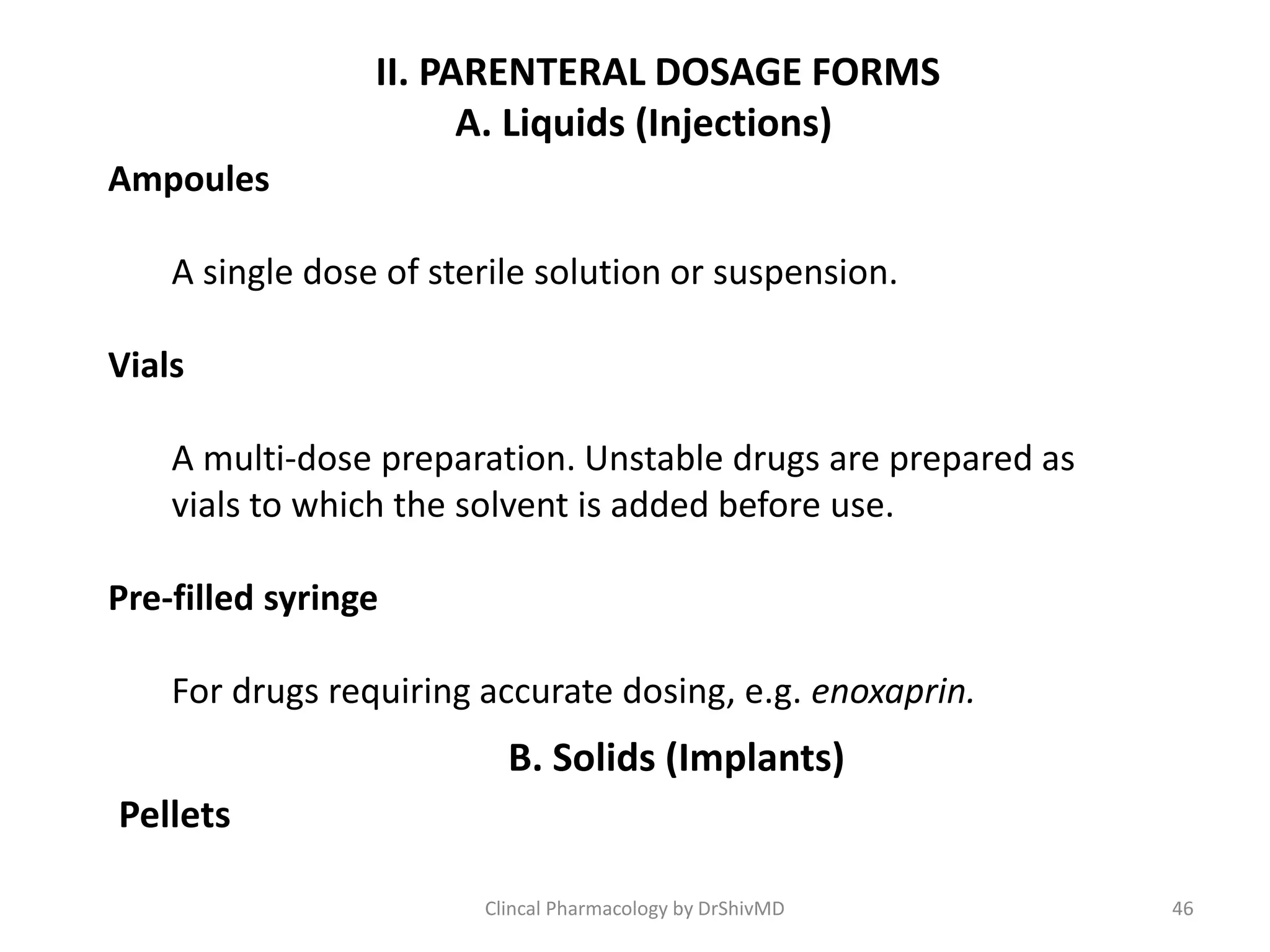 Dosage Forms and Drug Delivery Systems | PPTX