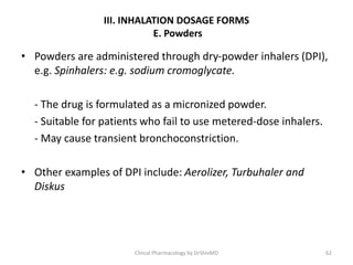 Dosage Forms and Drug Delivery Systems | PPTX