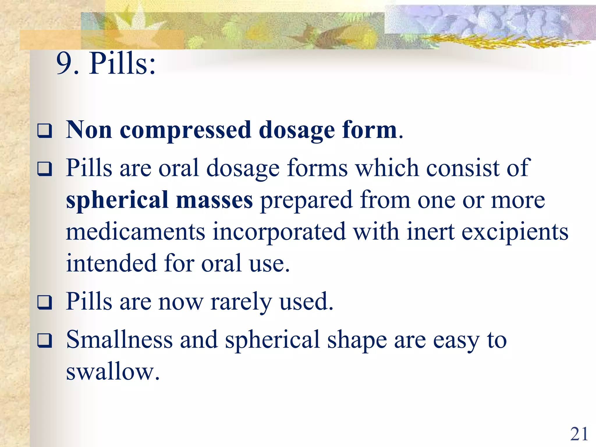 Pharmaceutical drug and dosage forms | PPT
