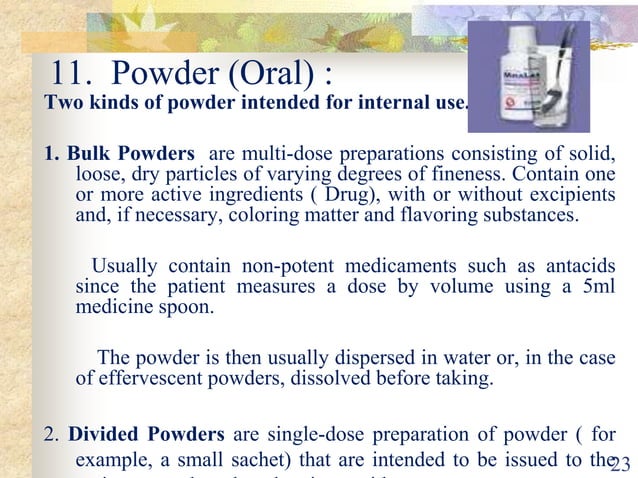 Pharmaceutical drug and dosage forms | PPT