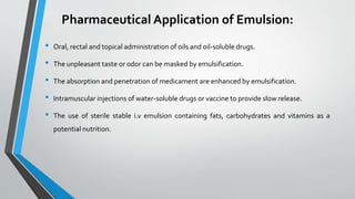 Pharmaceutical emulsion | PPTX