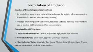 Pharmaceutical emulsion | PPTX