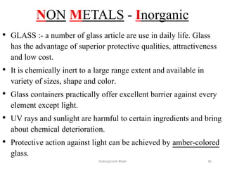 Materials of Pharmaceutical Plant Construction | PPTX