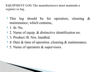 Pharmaceutical Equipments Explained full | PPTX
