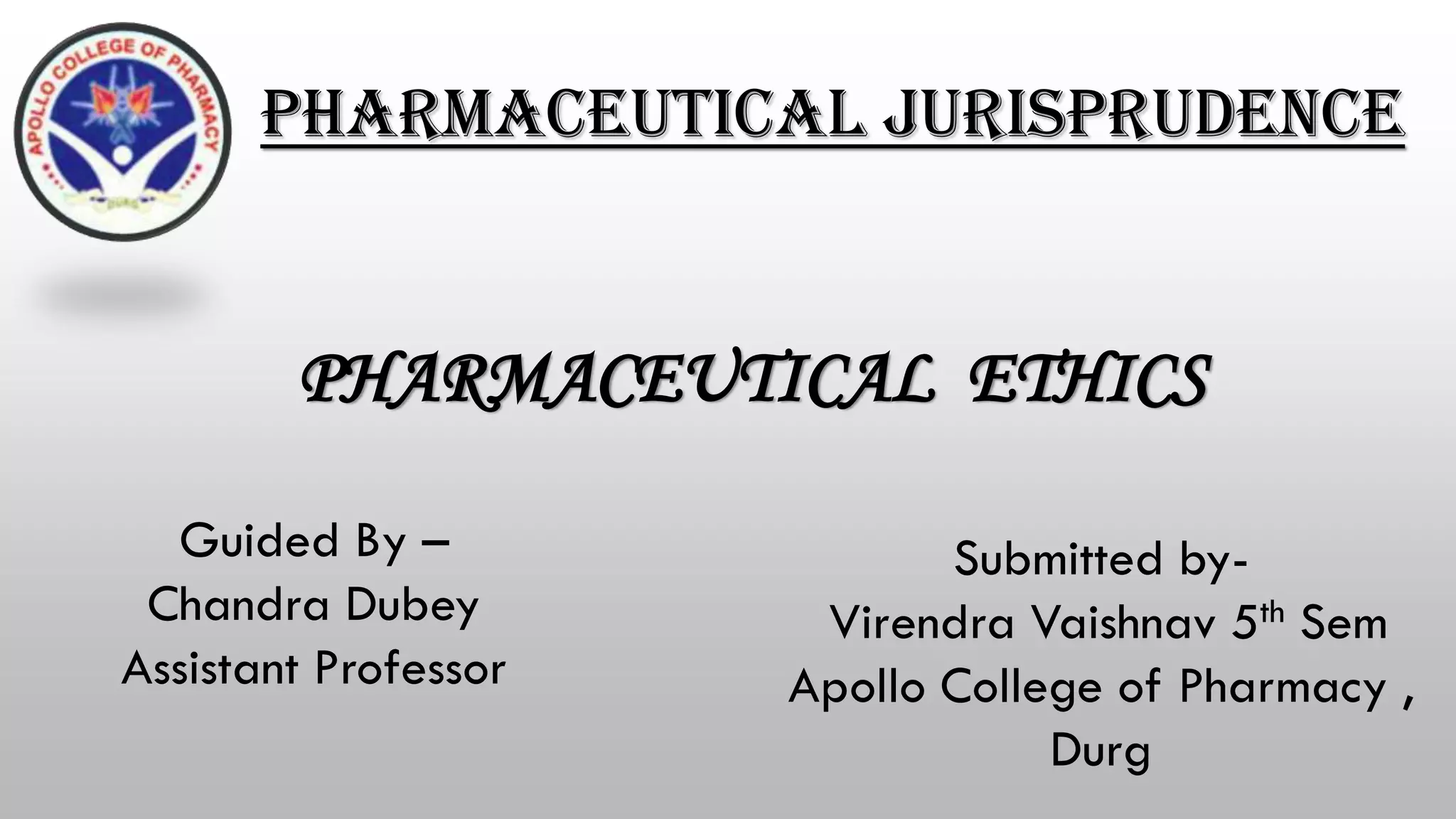 Pharmaceutical ethics | PDF