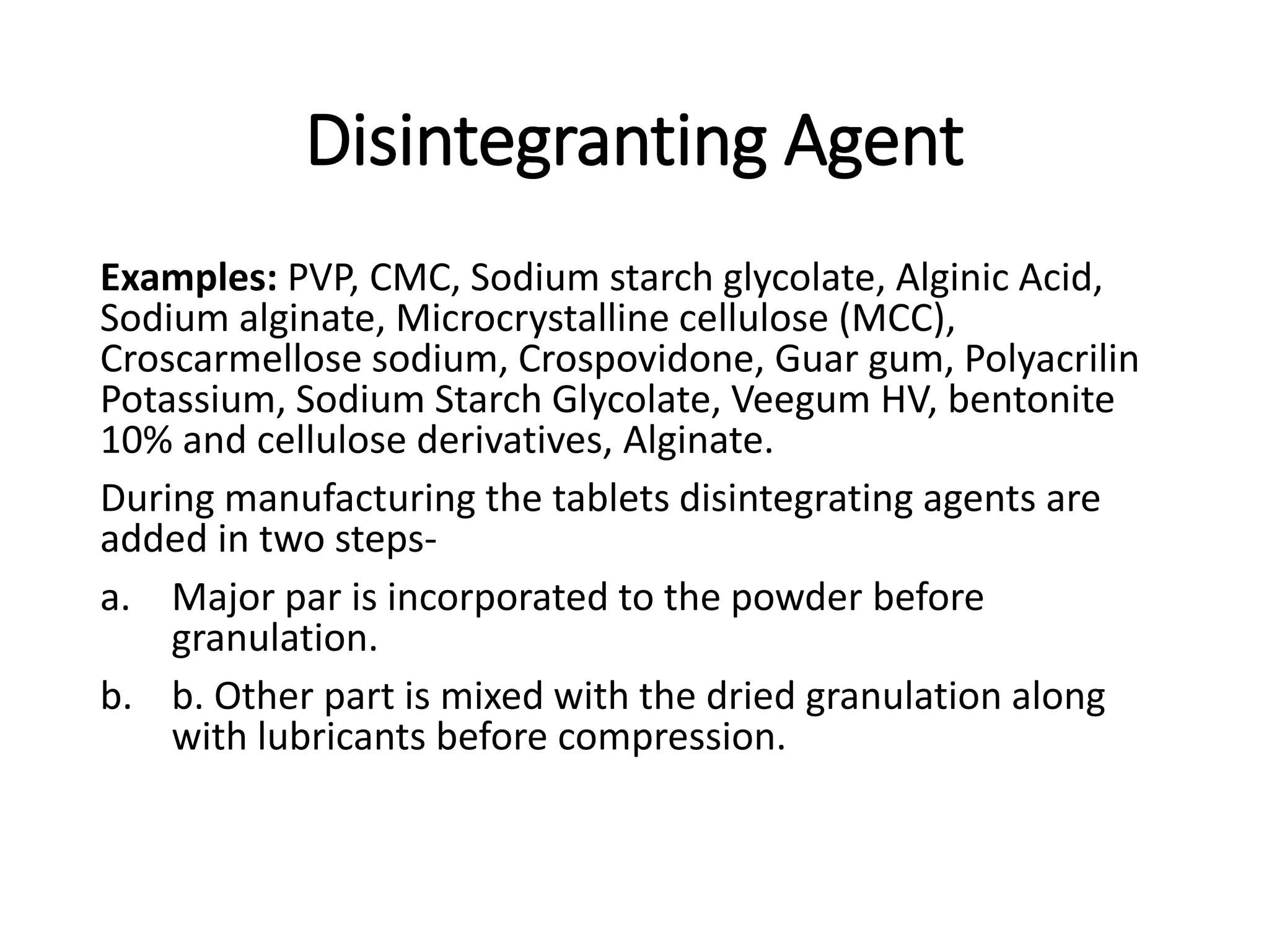Pharmaceutical excipient | PPTX