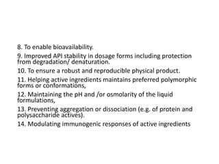 Pharmaceutical excipient | PPTX