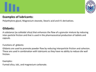 Pharmaceutical excipients | PPTX
