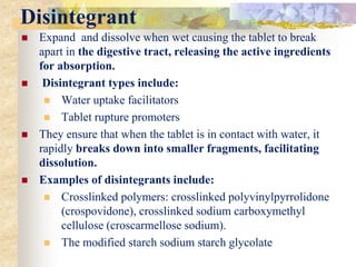 Pharmaceutical excipients | PPT