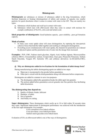 Pharmaceutical excipients | PDF