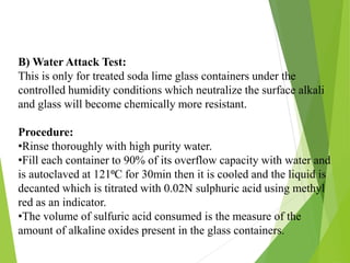 Pharmaceutical glass | PDF