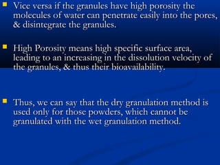 Pharmaceutical granules | PPT