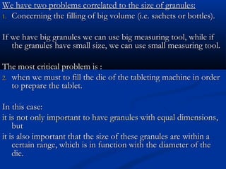 Pharmaceutical granules | PPT
