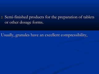 Pharmaceutical granules | PPT