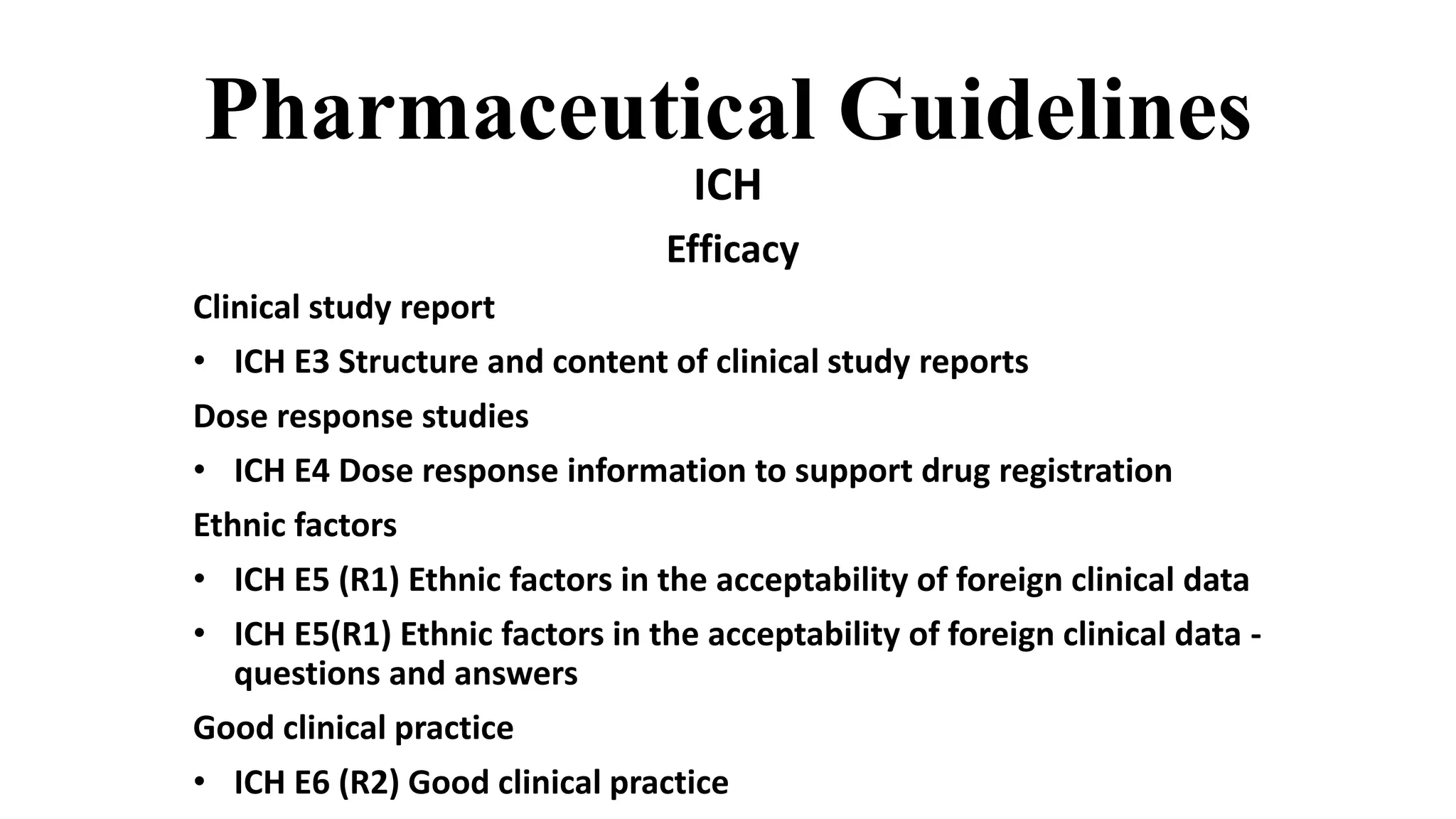 Pharmaceutical Guidelines | PPTX