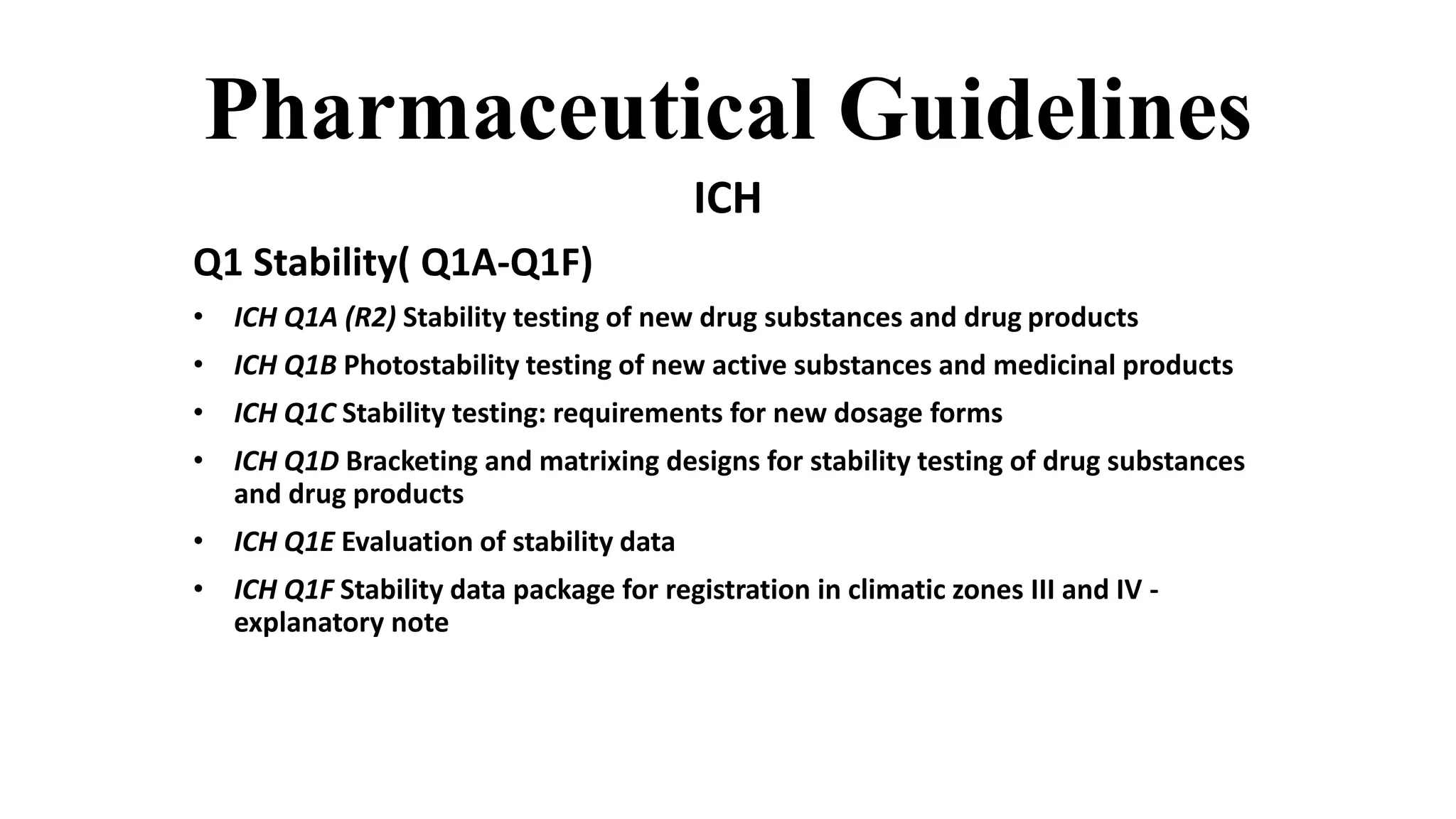 Pharmaceutical Guidelines | PPTX