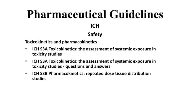 Pharmaceutical Guidelines | PPTX