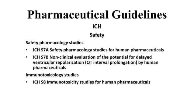 Pharmaceutical Guidelines | PPTX