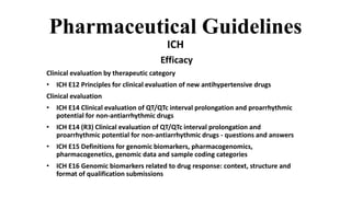 Pharmaceutical Guidelines | PPTX