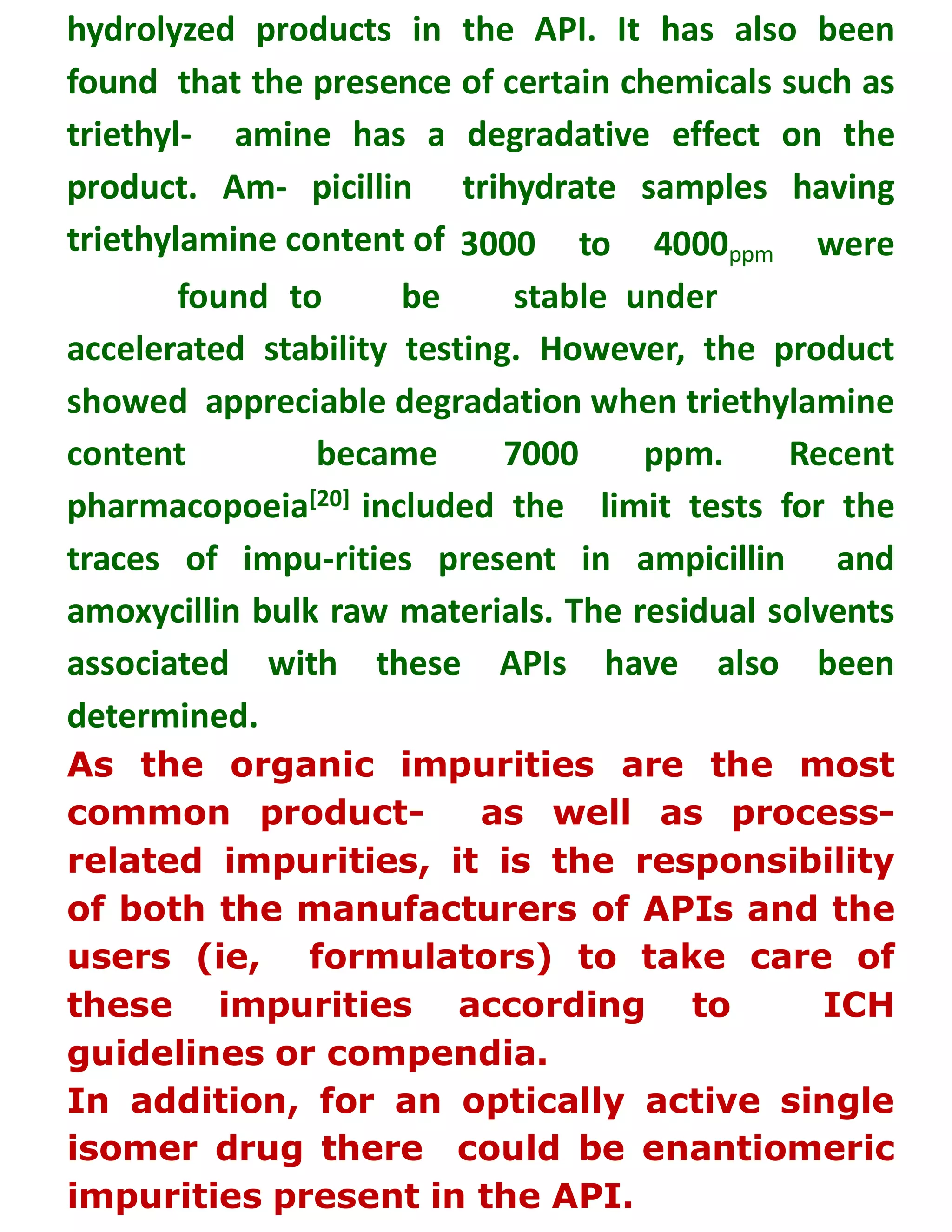 Pharmaceutical impurities classification, detection & characterization ...