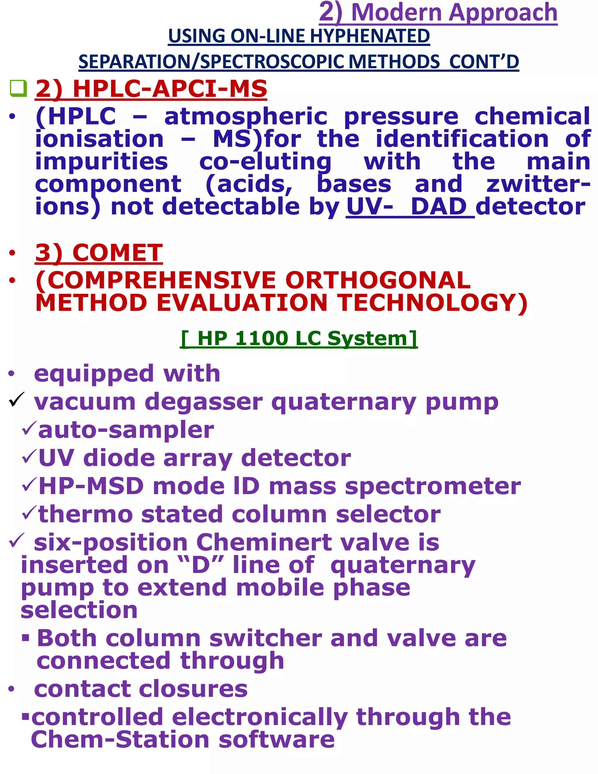 Pharmaceutical impurities classification, detection & characterization. | PDF