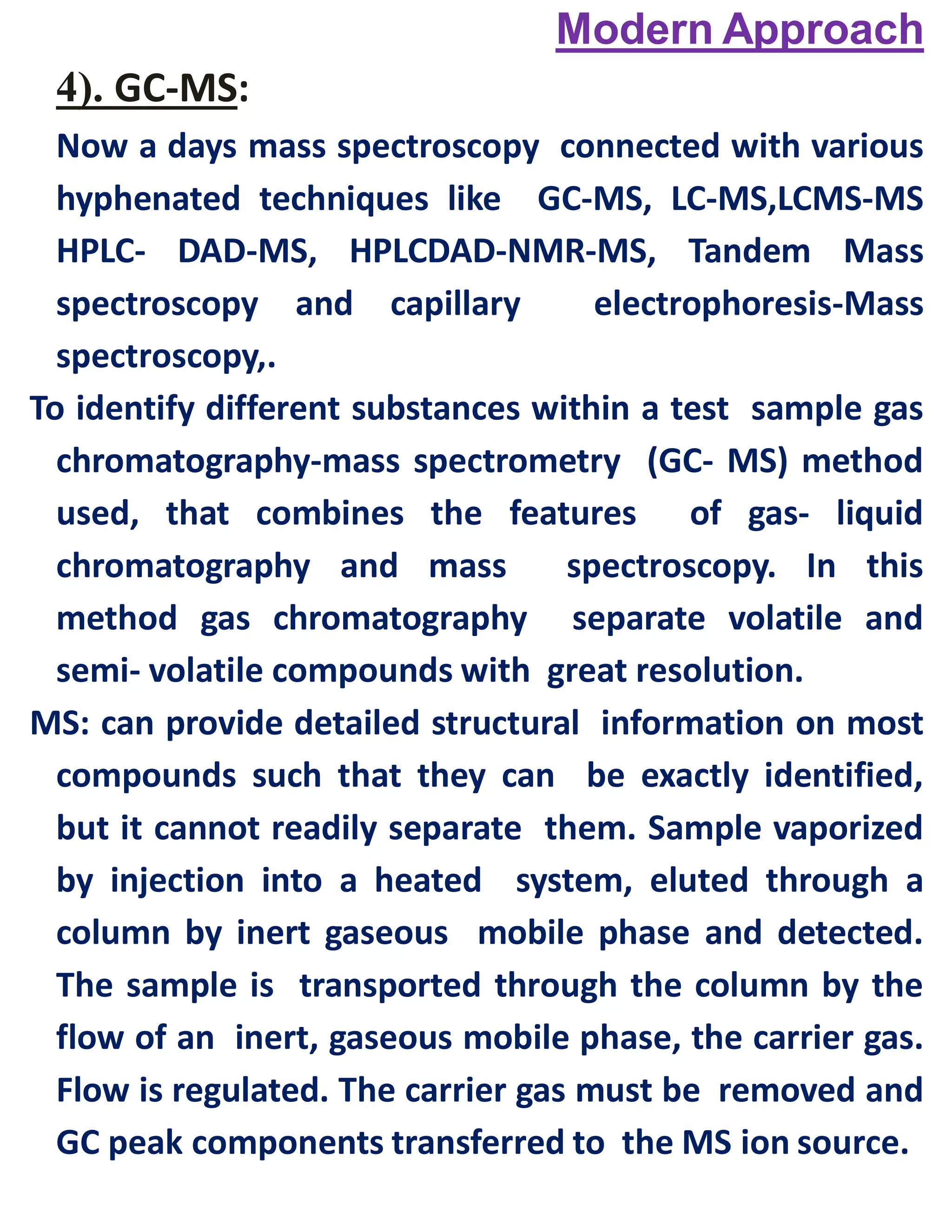 Pharmaceutical impurities classification, detection & characterization. | PDF