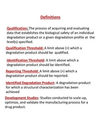 Pharmaceutical impurities classification, detection & characterization ...