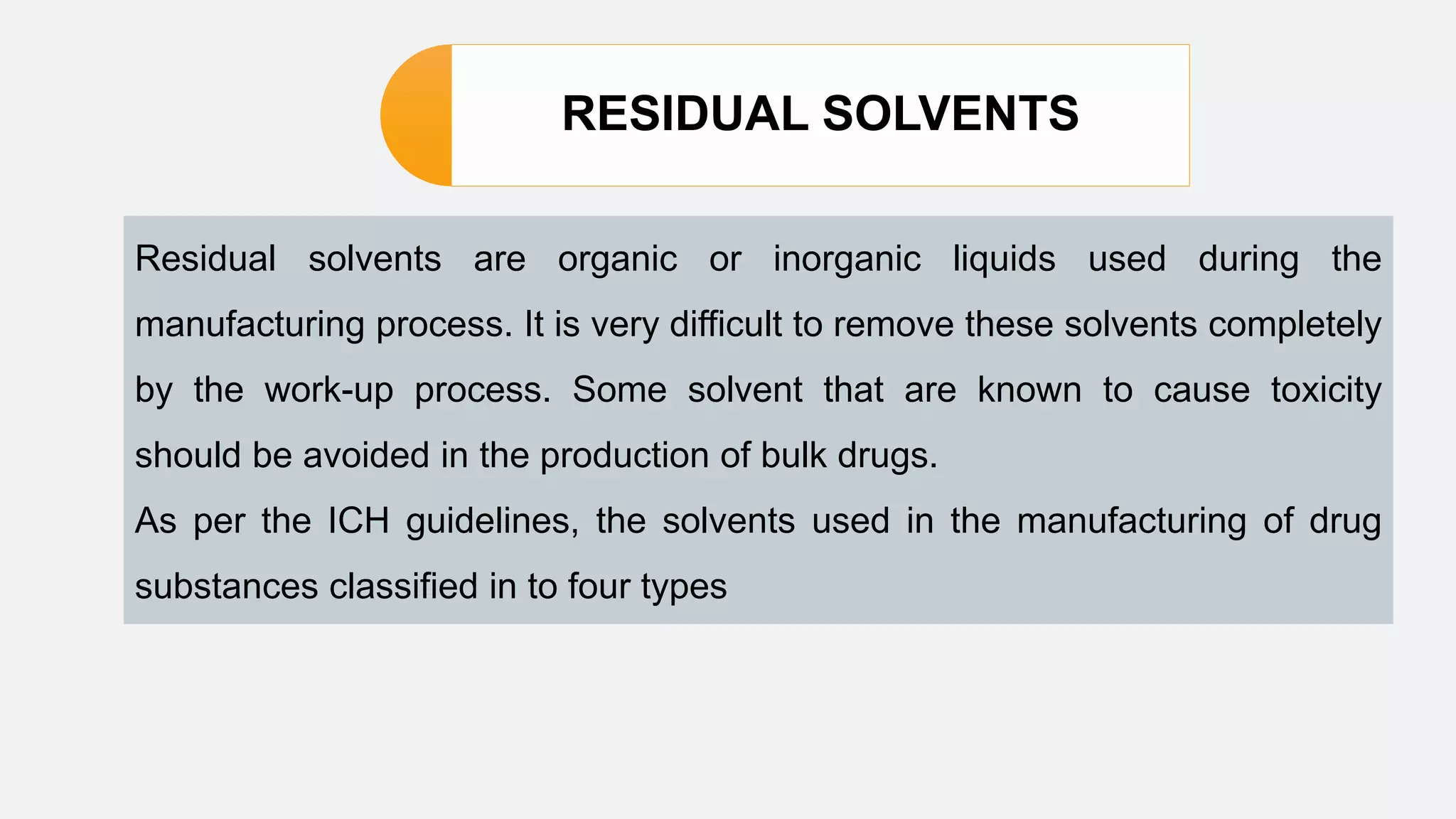 Pharmaceutical impurties | PPT | Chemistry | Science