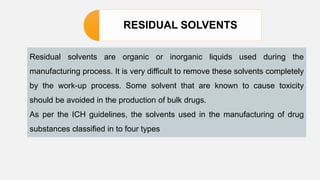 Pharmaceutical impurties | PPT
