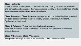 Pharmaceutical impurties | PPT | Chemistry | Science