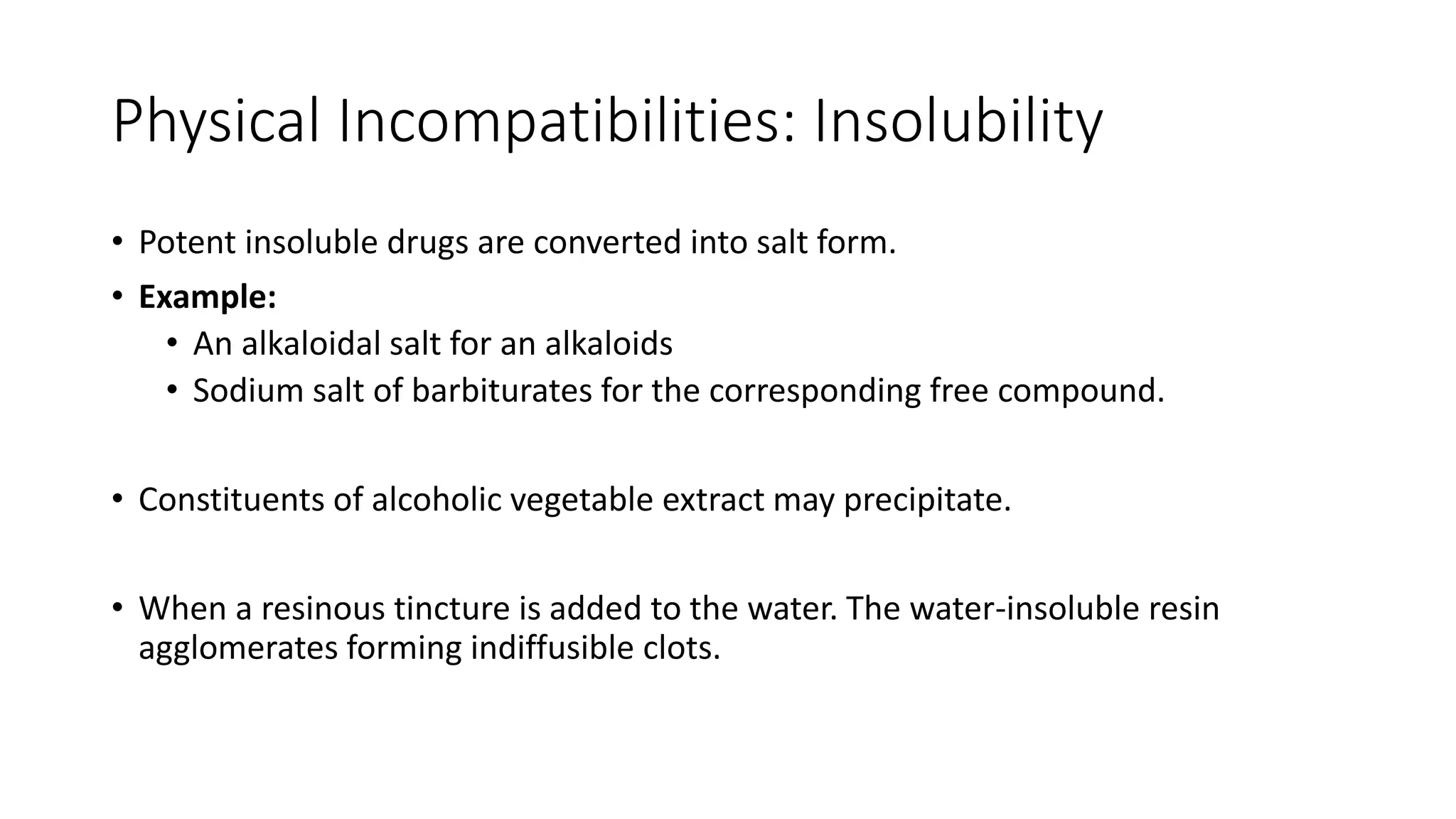 Pharmaceutical incompatibilities | PPTX