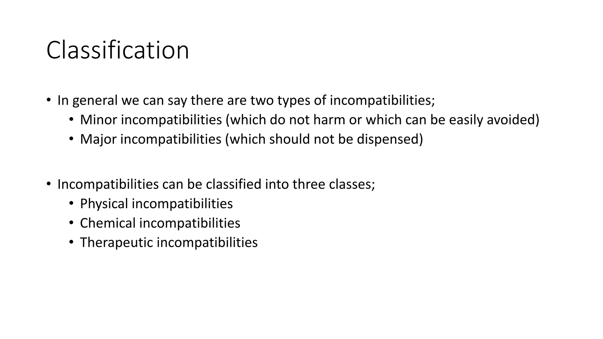 Pharmaceutical incompatibilities | PPTX