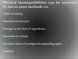 Pharmaceutical Incompatibility | PPTX