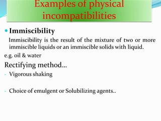 Pharmaceutical Incompatibility | PPTX