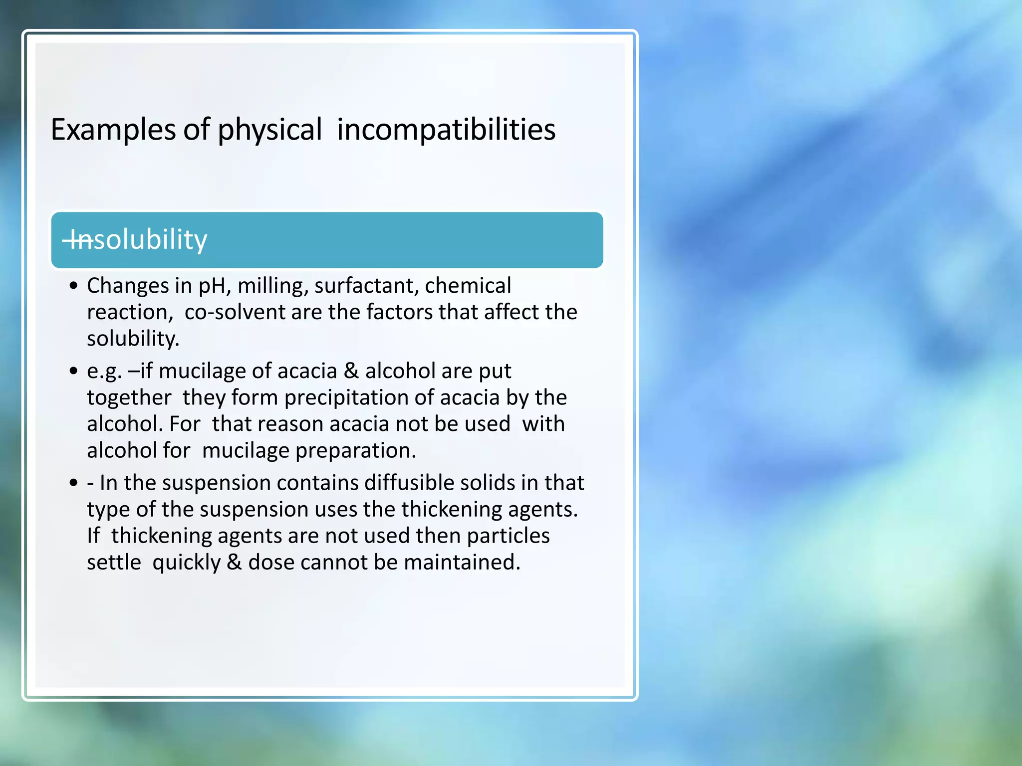 Pharmaceutical incompatibility | PPTX
