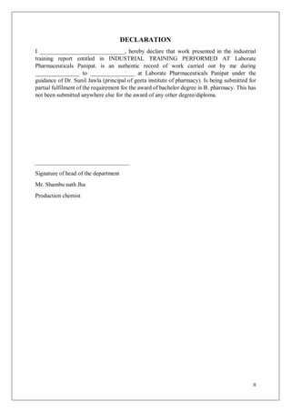 PHARMACEUTICAL INDUSTRIAL TRAINING REPORT .pdf