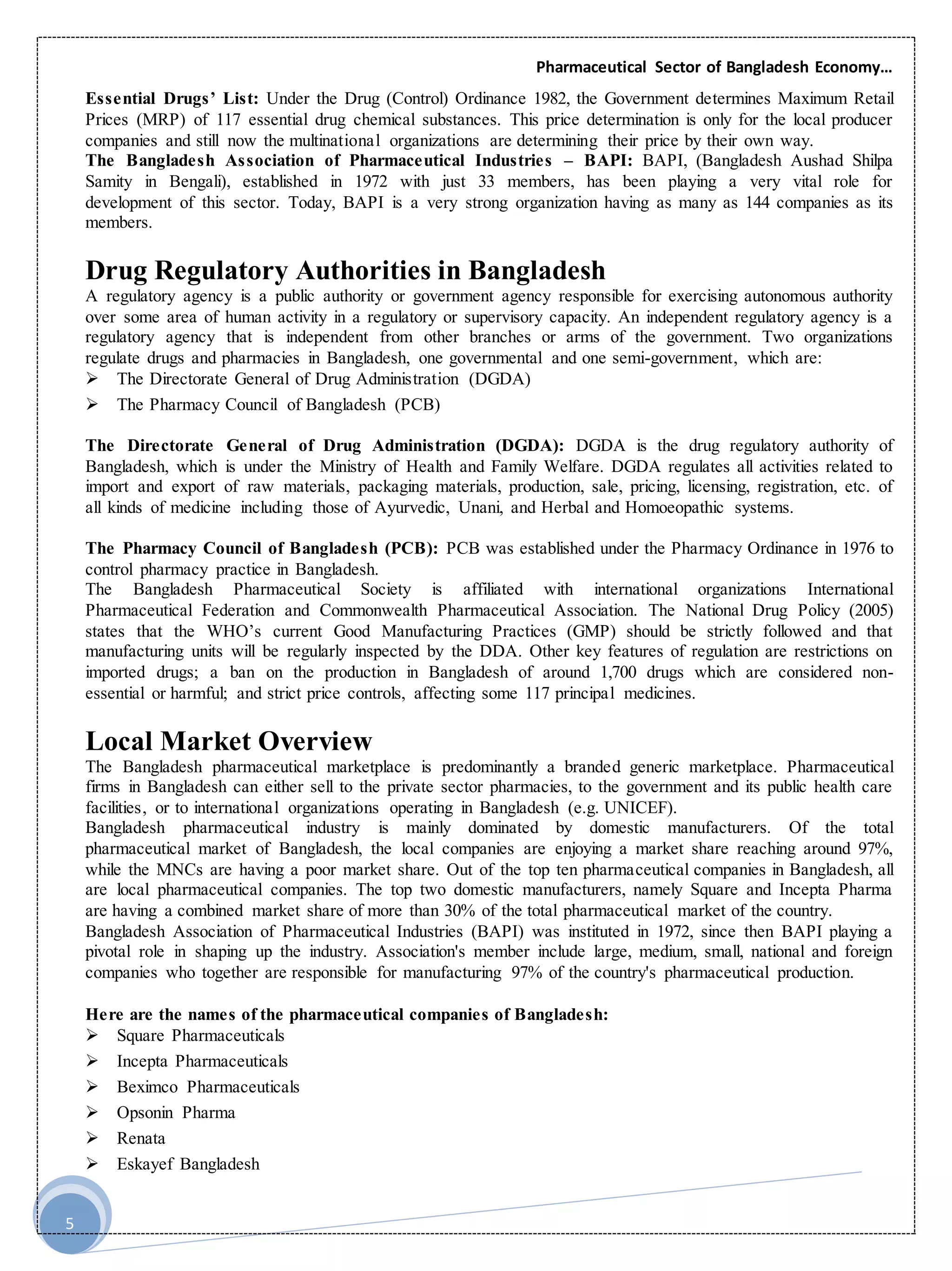 Pharmaceutical industry in bangladesh(assigment)...n iloy | DOCX