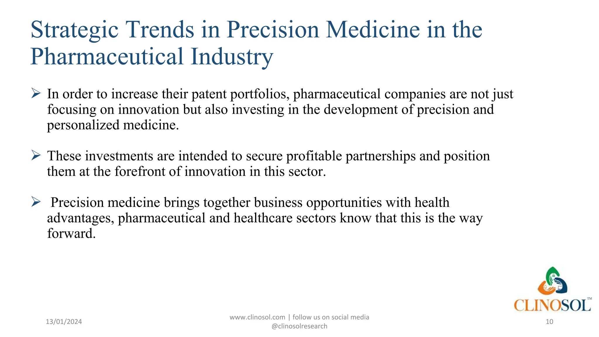 Pharmaceutical Industry's Role in Advancing Precision Medicine | PPTX