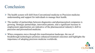 Pharmaceutical Industry's Role in Advancing Precision Medicine | PPTX