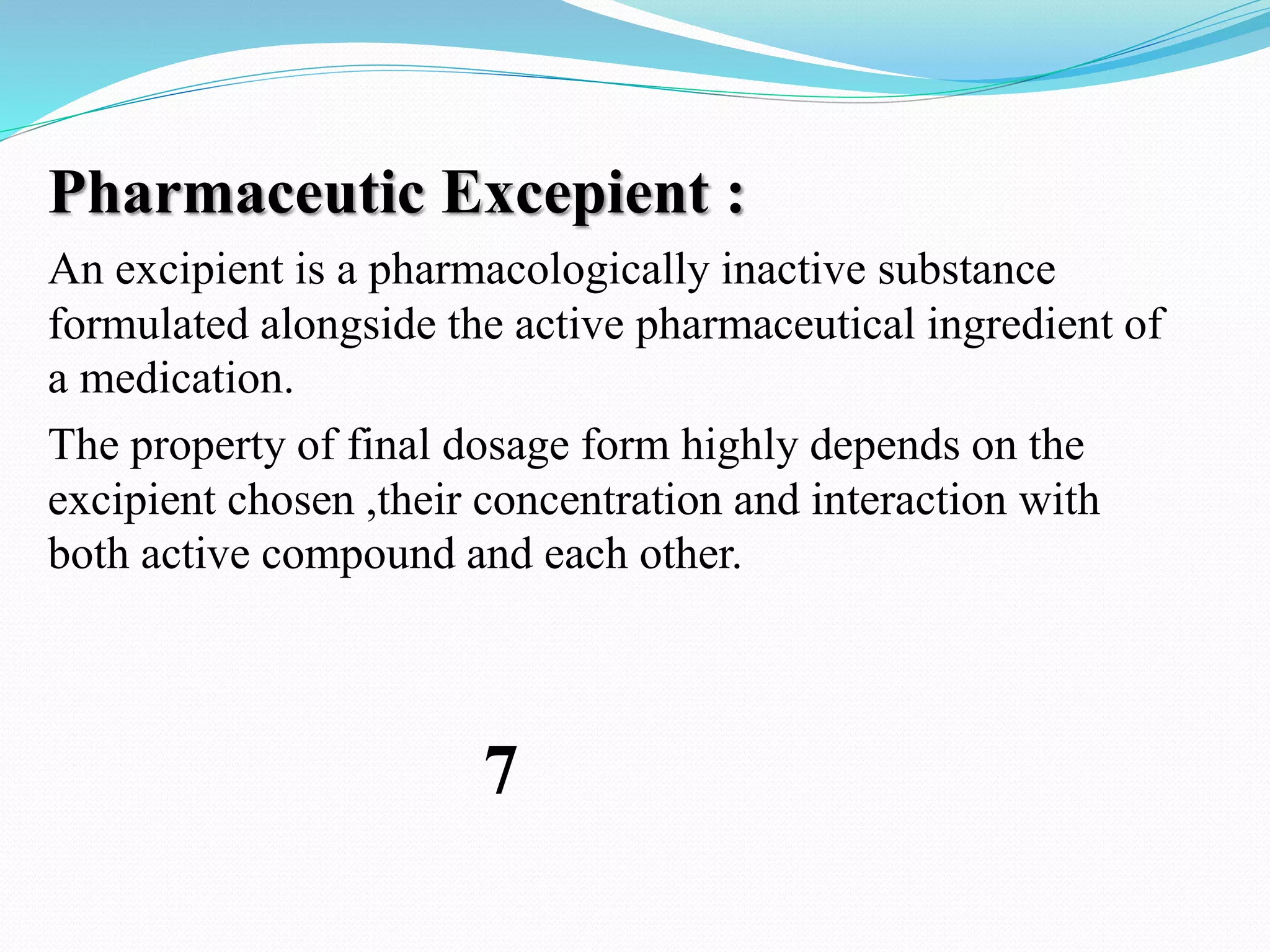 Pharmaceutical ingredient and excipient.pptx | Pharmaceutical Drugs ...